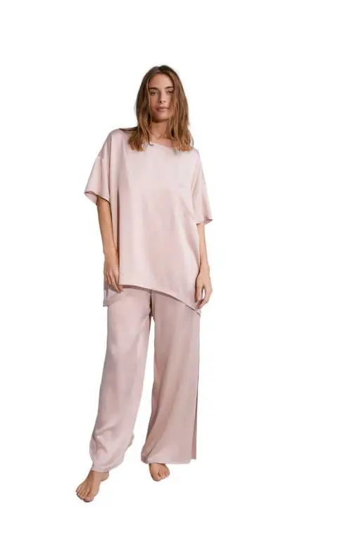 Lunya Washable Silk Pajamas - Delicate Pink
