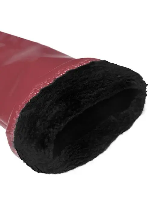KESSLER Extra Long Premium Lamb Leather Touchscreen Gloves - Crimson