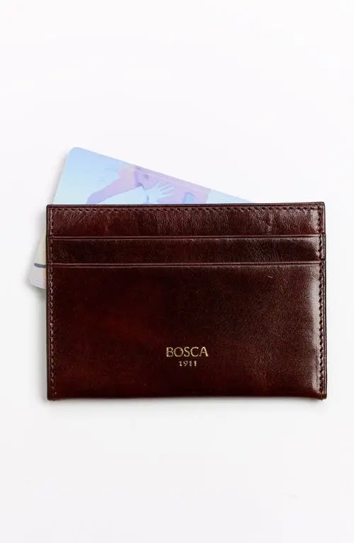 Bosca Old Leather Weekend Wallet - Dark Brown