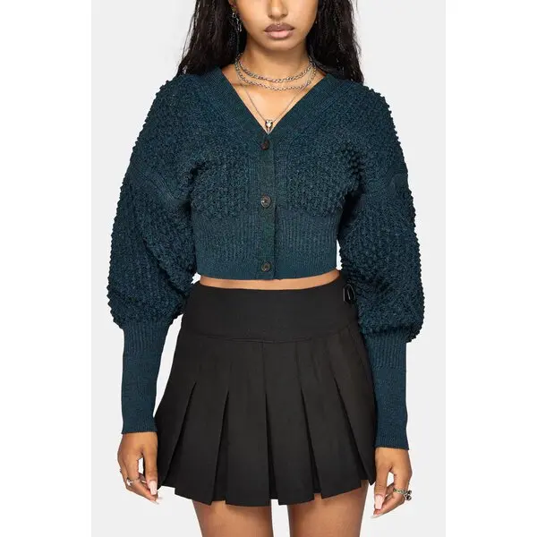 DISTURBIA Valene Dragon Scales Knit Cardigan