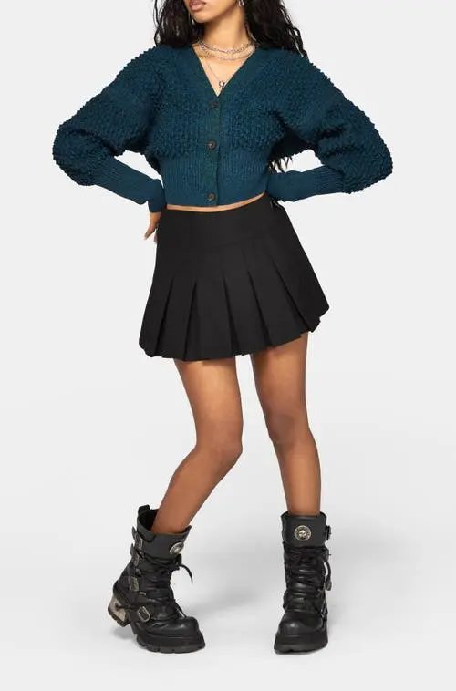 DISTURBIA Valene Dragon Scales Knit Cardigan