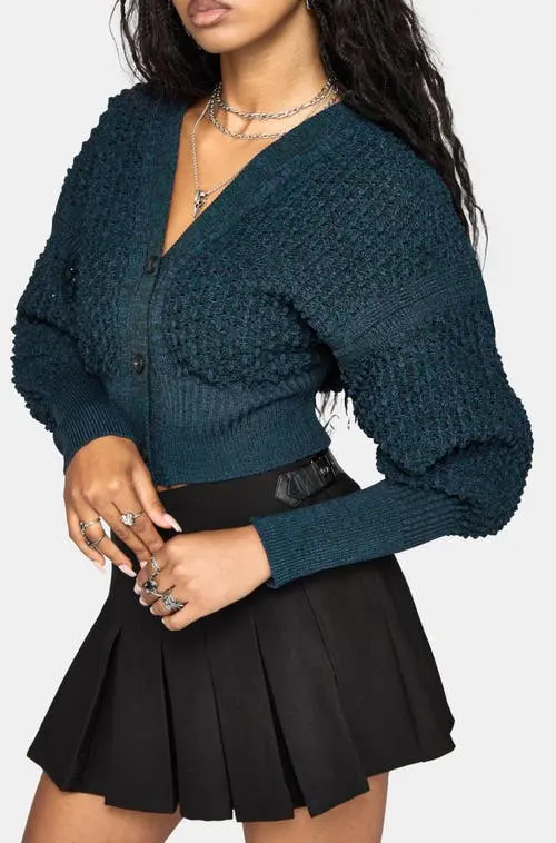 DISTURBIA Valene Dragon Scales Knit Cardigan