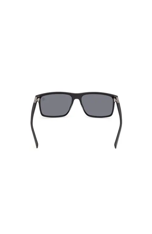 Timberland Slim Rectangular Polarized Sunglasses - Matte Black/smoke