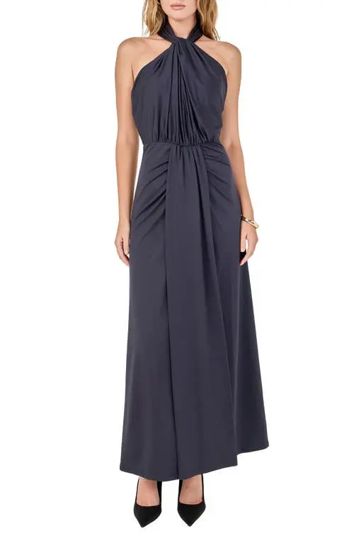 Endless Rose Draped Halter Maxi Dress