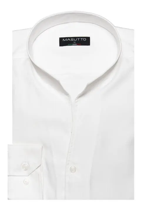 MASUTTO Carter Tulip Stand Up Collar Long Sleeve Shirt
