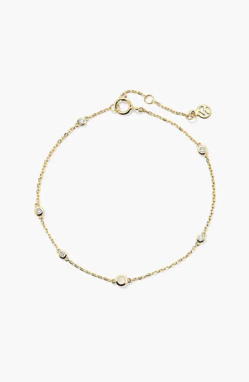 Mejuri Gemstone Station Bracelet - Opal