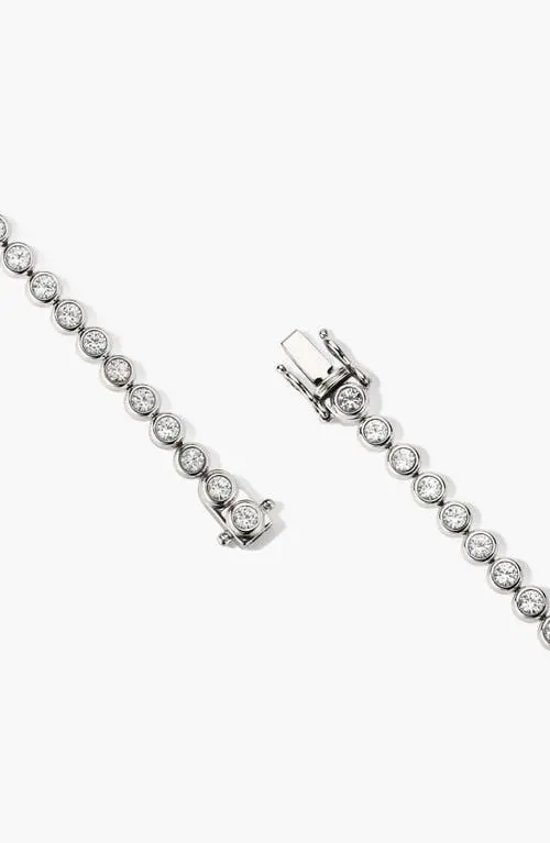Mejuri Bezel Sapphire Tennis Bracelet