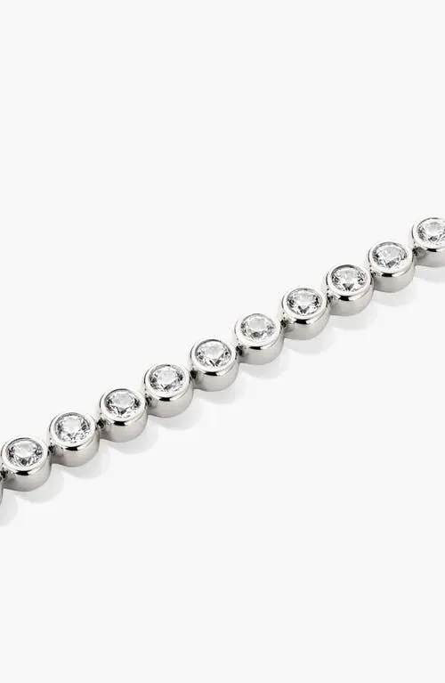 Mejuri Bezel Sapphire Tennis Bracelet