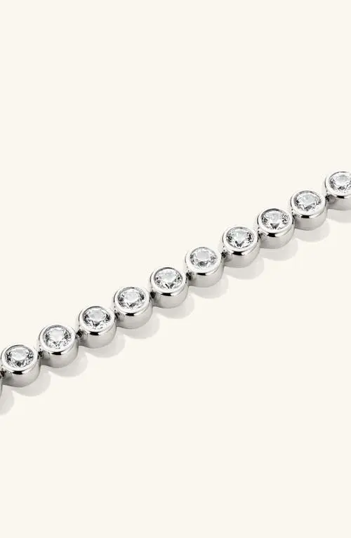 Mejuri Bezel Sapphire Tennis Bracelet