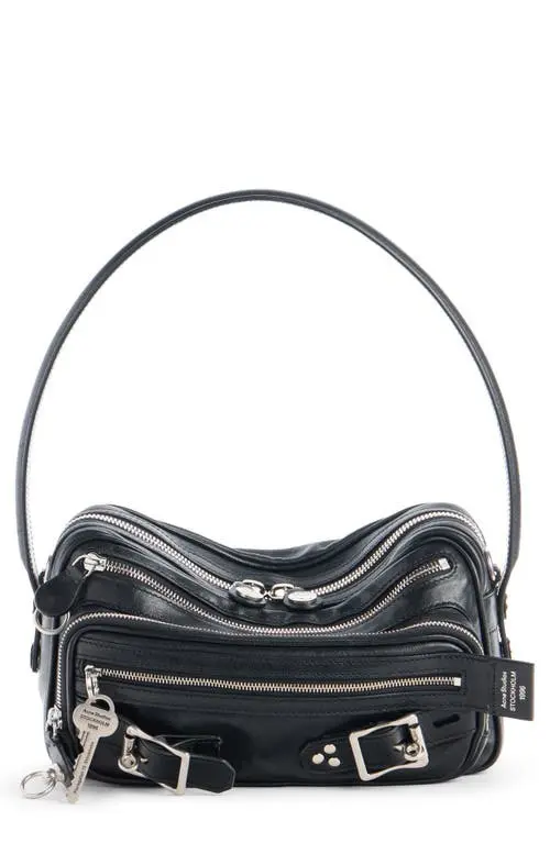 Acne Studios Camero Party Leather Shoulder Bag - Black