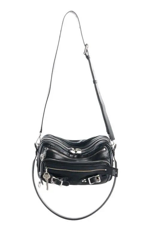 Acne Studios Camero Party Leather Shoulder Bag - Black