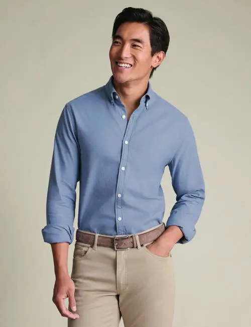 CHARLES TYRWHITT Brushed Flannel Shirt