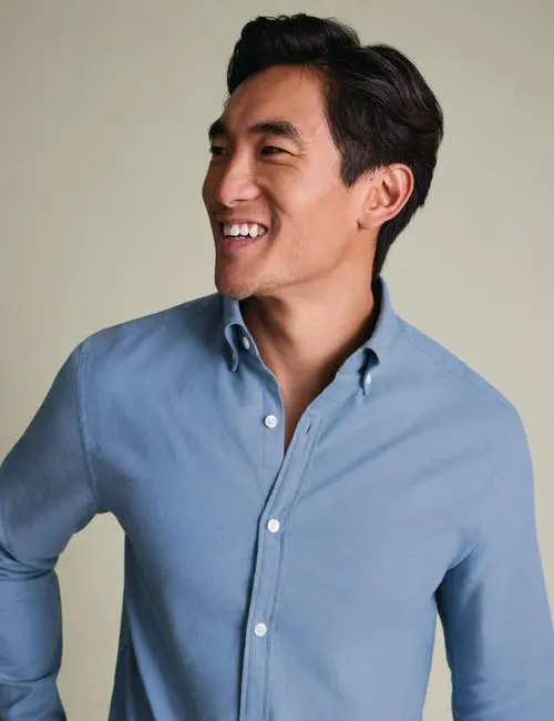 CHARLES TYRWHITT Brushed Flannel Shirt