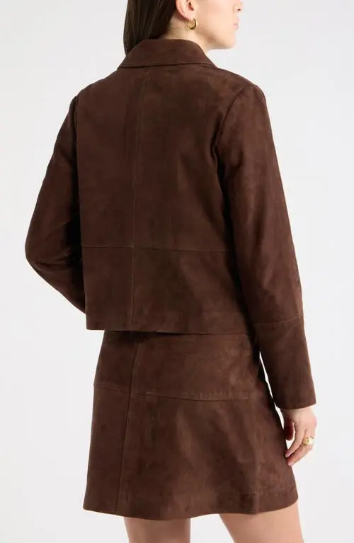 Caslon Suede Leather Jacket