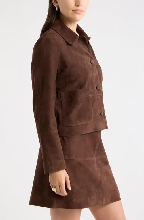 Caslon Suede Leather Jacket