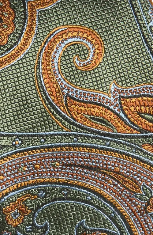 Nordstrom Silk Paisley Tie - Olive