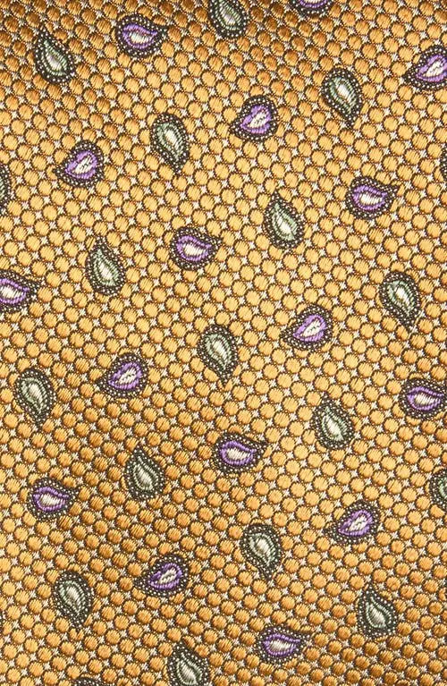 Nordstrom Paisley Silk Tie - Gold