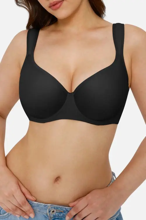 POPILUSH Full Figure Beauty Back Smoothing Minimizer Bra - Jet