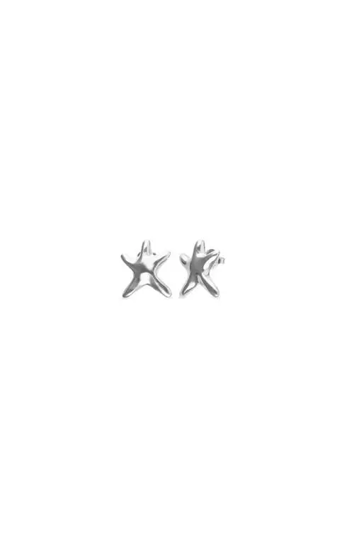 UNODE50 Small -tone Star Earrings