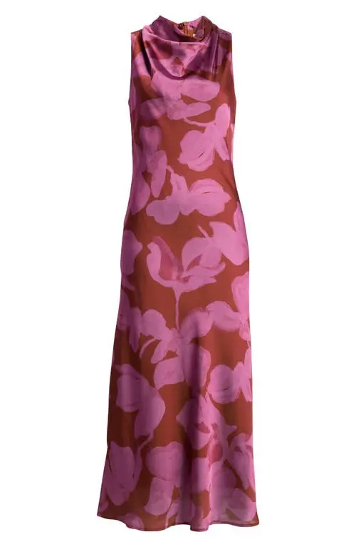 Sam Edelman Floral Cowl Neck Maxi Dress
