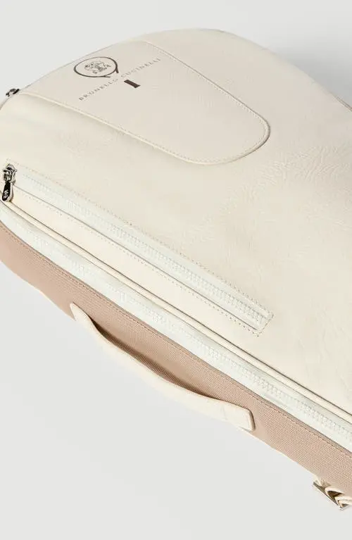 Brunello Cucinelli Grained Leather Tennis Racket Cover