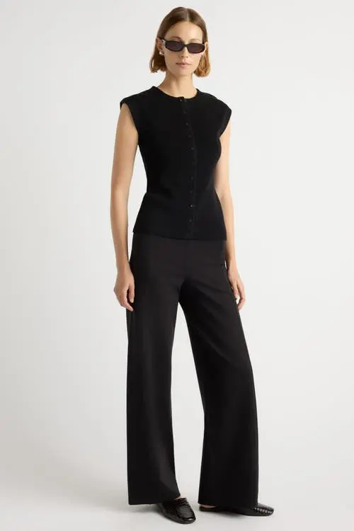 Modern Citizen Anh Wide-leg Ponte Stretch Pant
