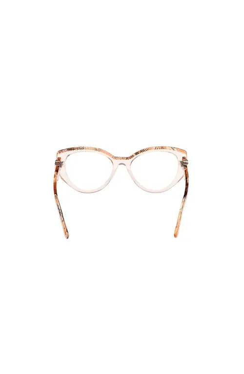 MARCIANO Engraved Temple Cat Eye Eyeglasses