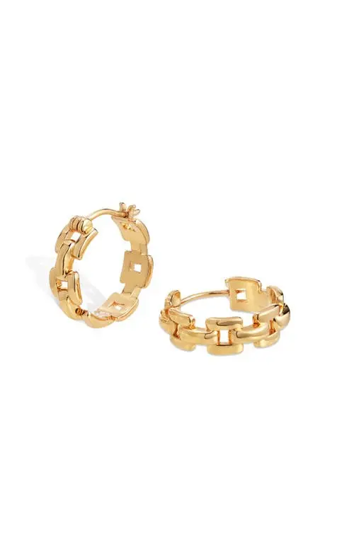 RETRO CHIC Rome Chain Earrings - Gold