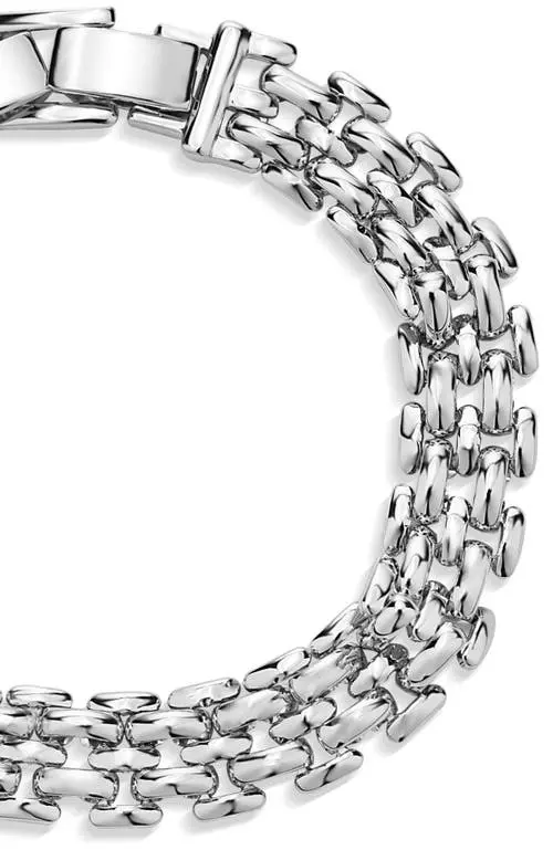 RETRO CHIC Rome Chain Large Bracelet - Silver