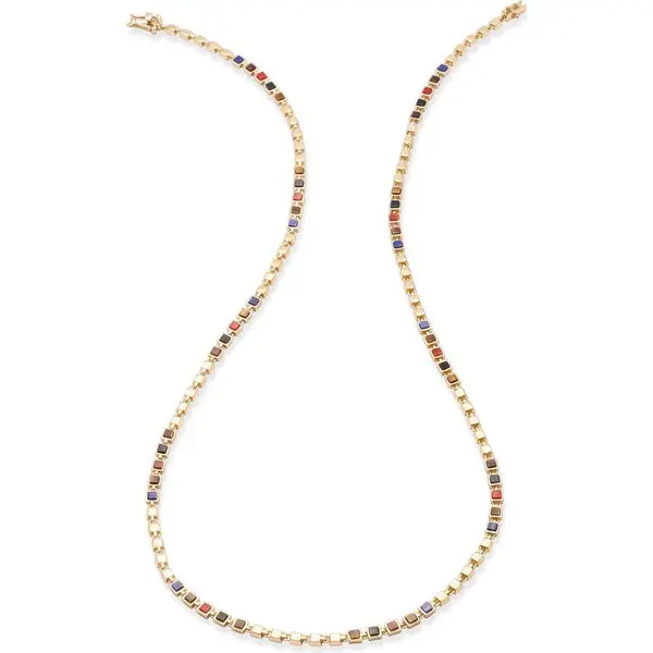 EDDIEBORGO Inlaid Cadence Link Necklace