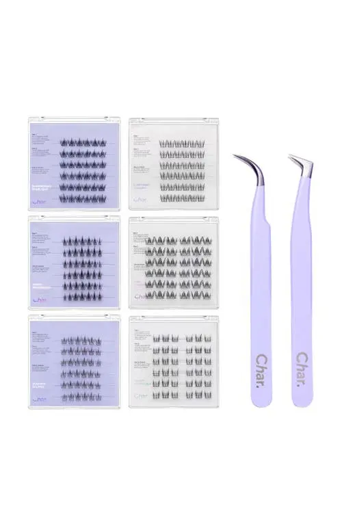 CHAR COSMETICS Dreaming Bunny And Pixie Paw Pre-glued Reusable Lashes With 90 Degree And Curved Tweezer