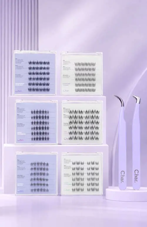 CHAR COSMETICS Dreaming Bunny And Pixie Paw Pre-glued Reusable Lashes With 90 Degree And Curved Tweezer