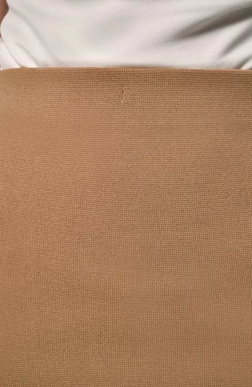 Donna Karan New York Sweater Midi Pencil Skirt - Fawn