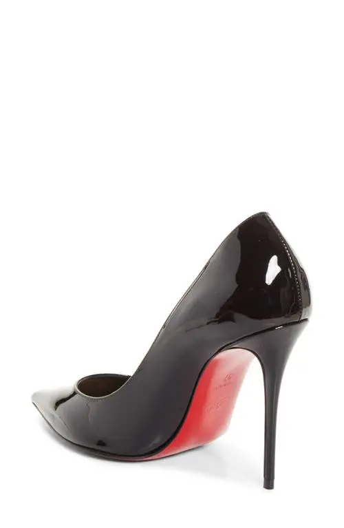 CHRISTIAN LOUBOUTIN Pigalle Pointed Toe Pump - B439 Black/black