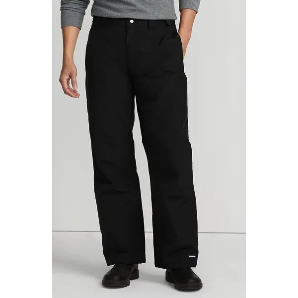 LANDS' END Squall Waterproof Insulated Snow Pants - Black
