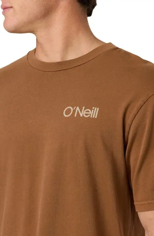 O'Neill Cubed Logo Cotton Graphic T-shirt - Toffee