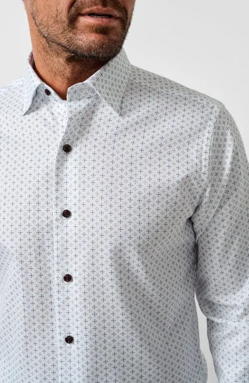 David Donahue Pima Cotton Button Up Shirt