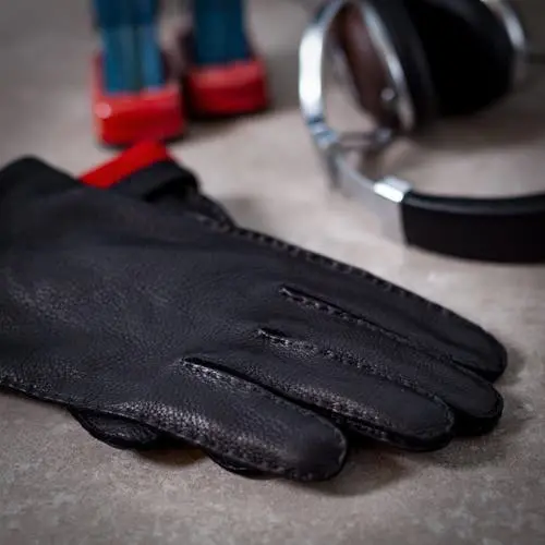 KESSLER Premium Deer Skin Touchscreen Gloves With Wool Lining
