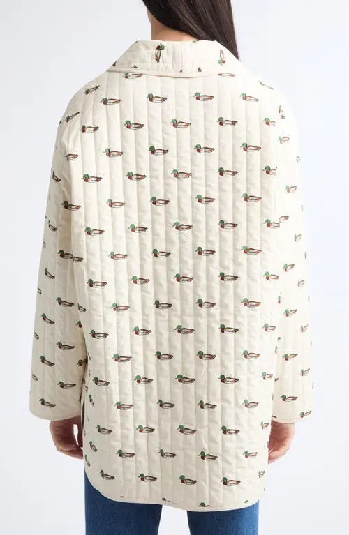 TANNER FLETCHER Arnie Mallard Print Quilted Jacket