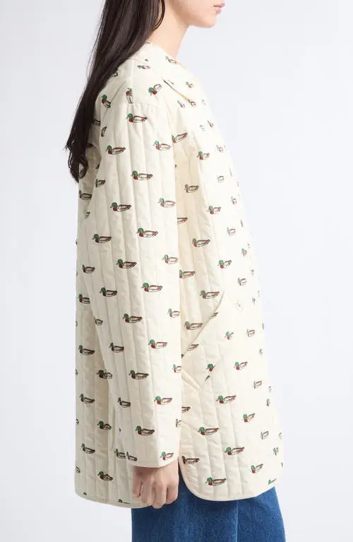 TANNER FLETCHER Arnie Mallard Print Quilted Jacket