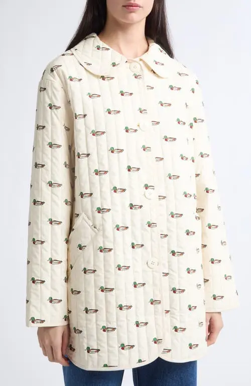TANNER FLETCHER Arnie Mallard Print Quilted Jacket