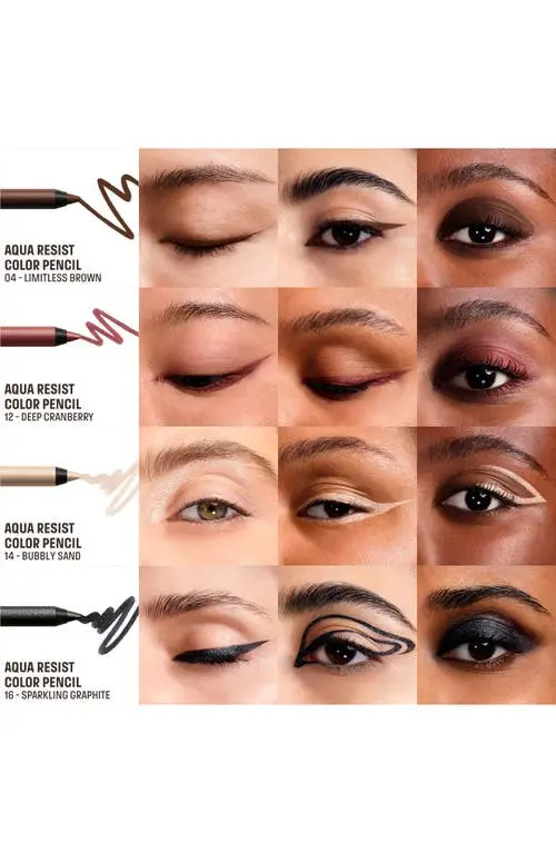 MAKE UP FOR EVER Mini Aqua Resist Waterproof Eyeliner 4-piece Kit $54 Value
