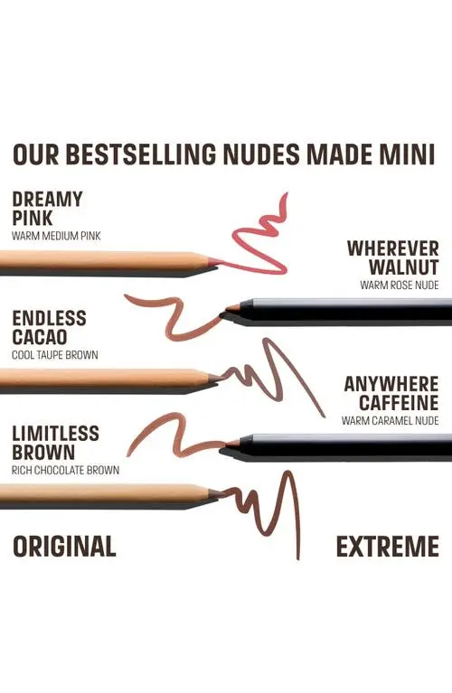 MAKE UP FOR EVER Mini Artist Color Pencil Original & Extreme Lip Liner 5-piece Set $66 Value
