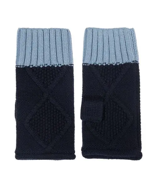 Echo Modernist Block Handwarmers - Navy