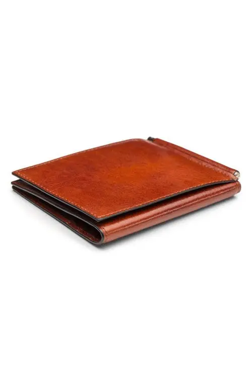 Bosca Leather Money Clip Wallet