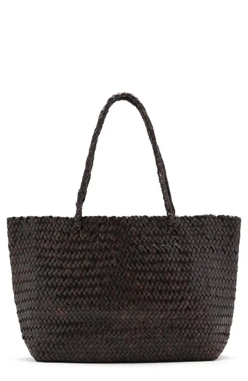 Mango Braided Woven Shopper Bag