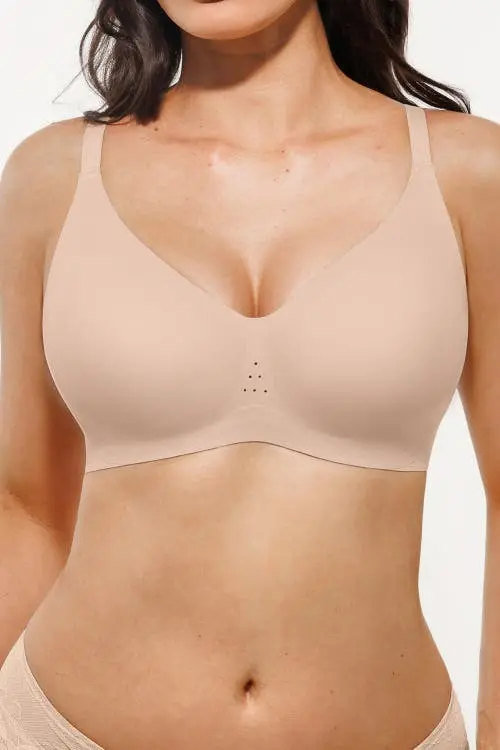 POPILUSH Seamless Airy Comfort Jelly Bra - Cream