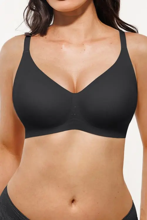 POPILUSH Seamless Airy Comfort Jelly Bra - Jet