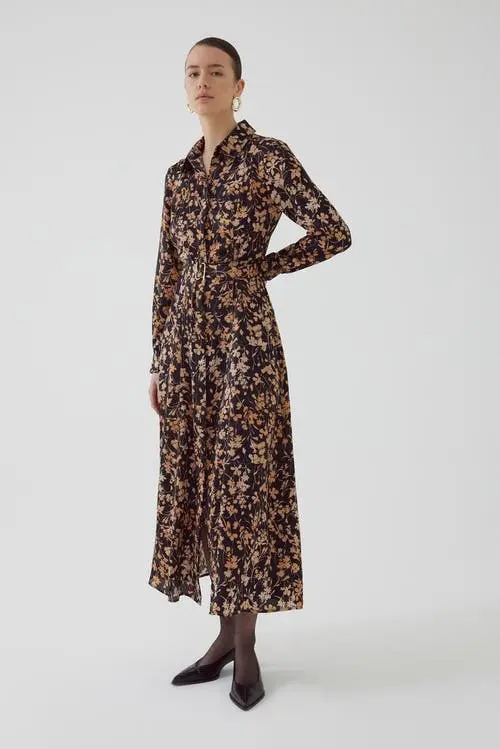 EXQUISE Floral Print Regular Maxi Dress