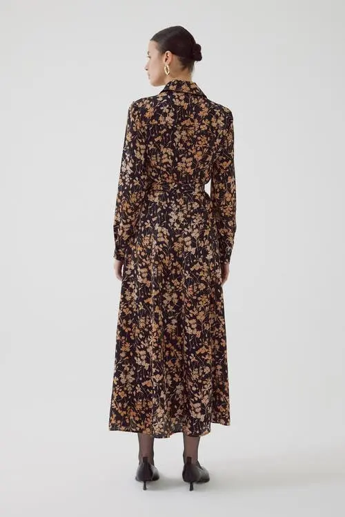 EXQUISE Floral Print Regular Maxi Dress
